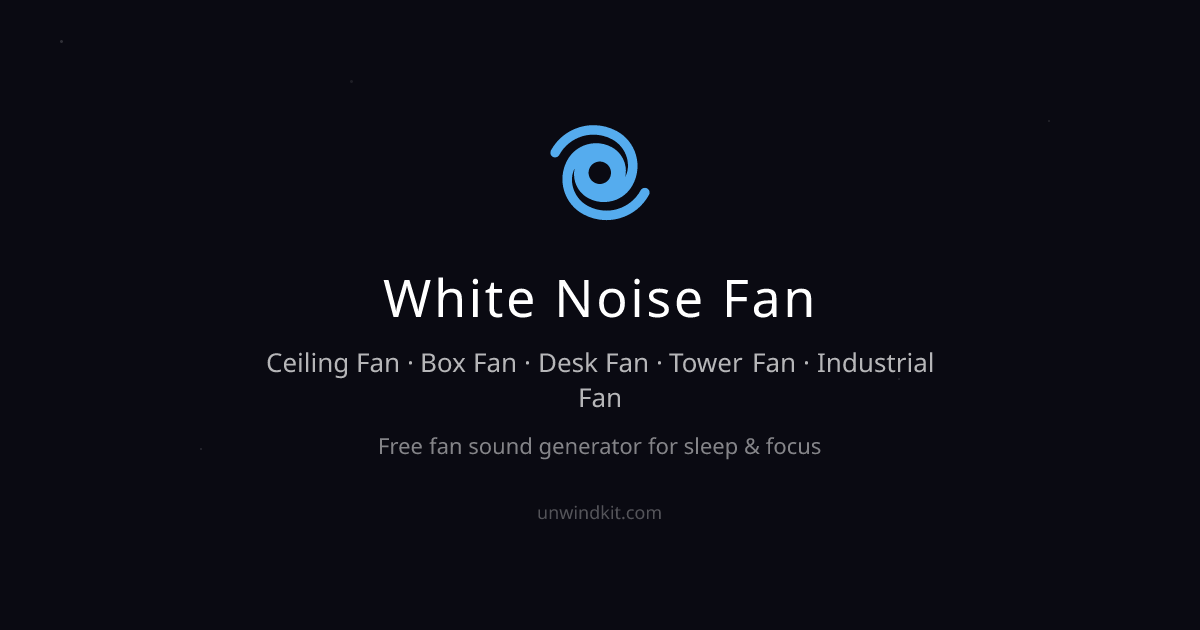 White Noise Fan | Free Online Fan Sound Generator for Sleep & Focus ...